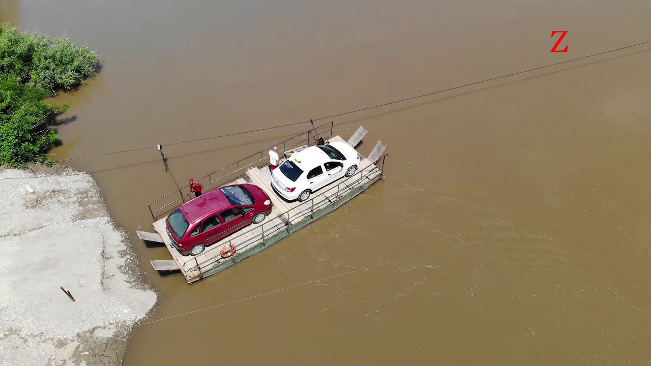 Trecerea Muresului cu brudina si viitorul pod de la Capud, Teius ...