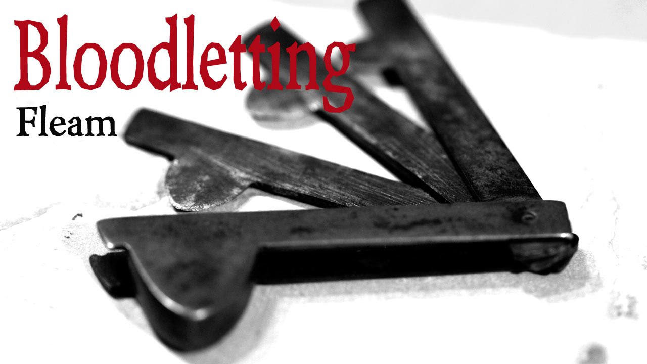 Antique Blood Letting Fleam Brass and Steel - YouTube