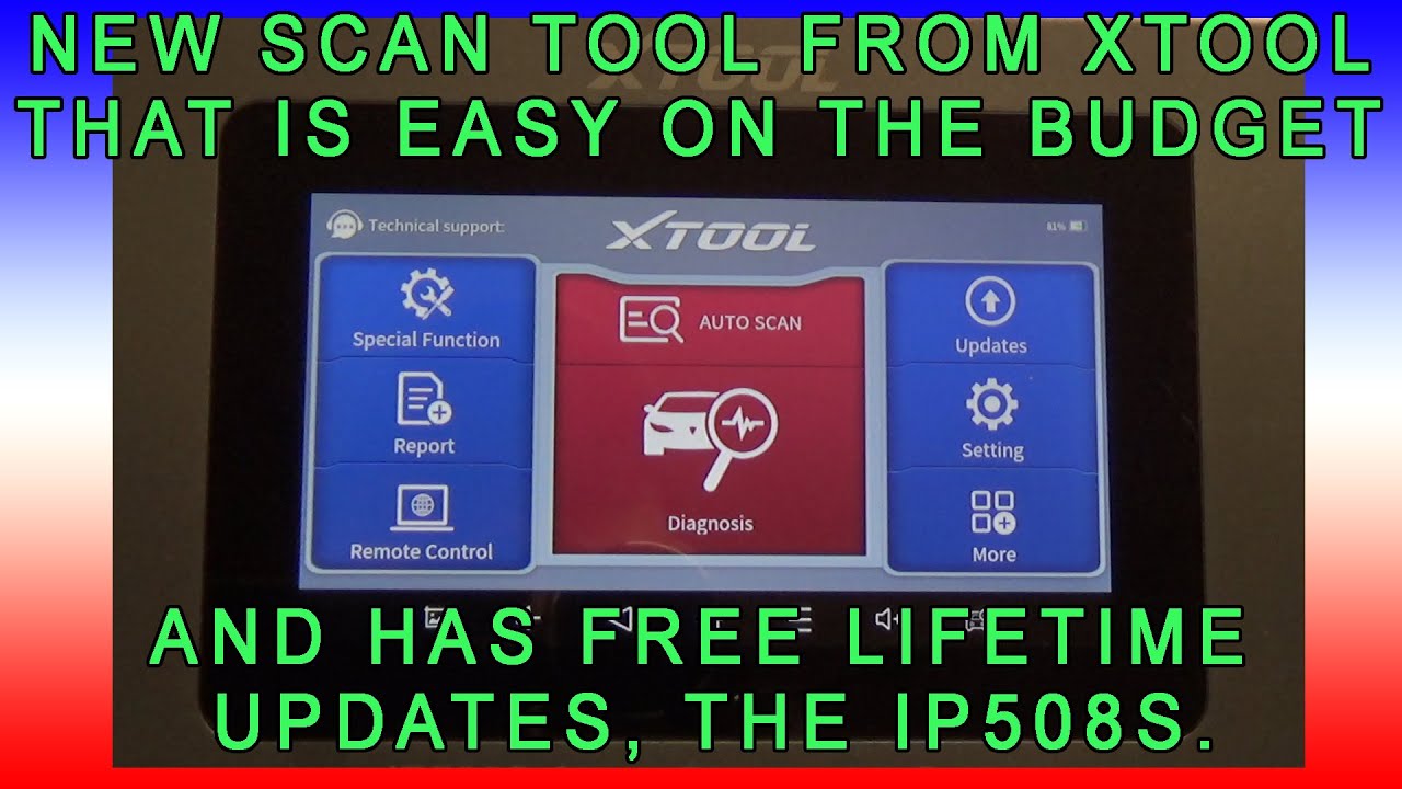The NEW Xtool IP508S Scan Tool with Free Lifetime Updates and 9 Special ...