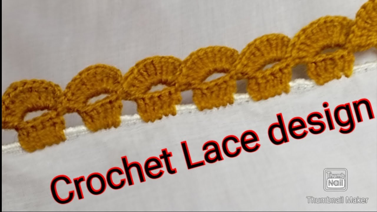 Crohcet Saree Border | क्रोशे लेस पैटर्न | Crosia Dupatta Lace DIY ...
