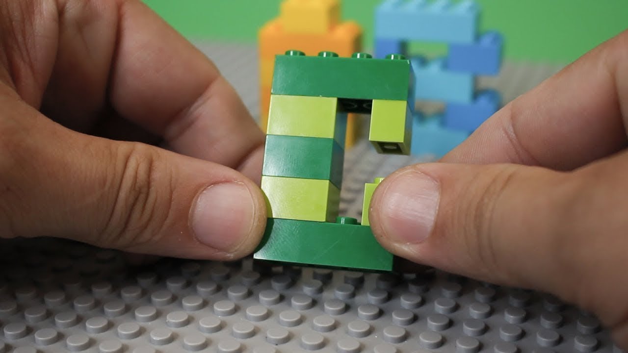 Put Together LEGO Classic Alphabet ABC letters Brick Building animation ...