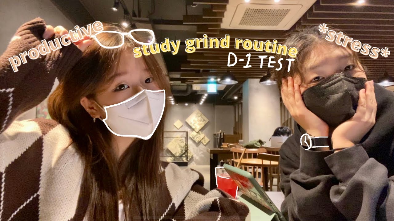 STUDY vlog // day before exam study routine / productive cafe session ...