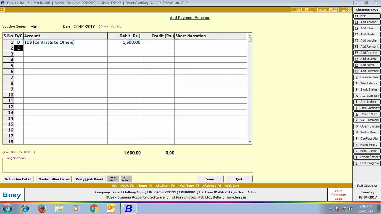 Implementing TDS in BUSY 18 | Busy Software | Busy Accounting Software ...