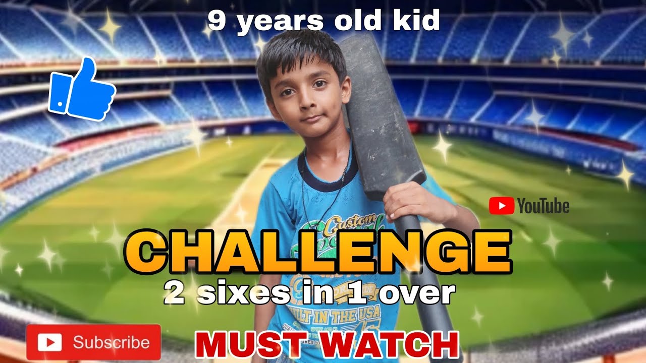 2 SIXES IN 1 OVER 😱😱| CHALLENGE FOR 9 YEARS OLD KID💥| CRICKETFEVER ...