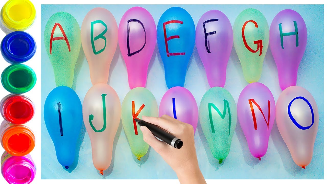 ABCD Learn Alphabet Colour Balloon | ABCD Learn Colour with Many ...