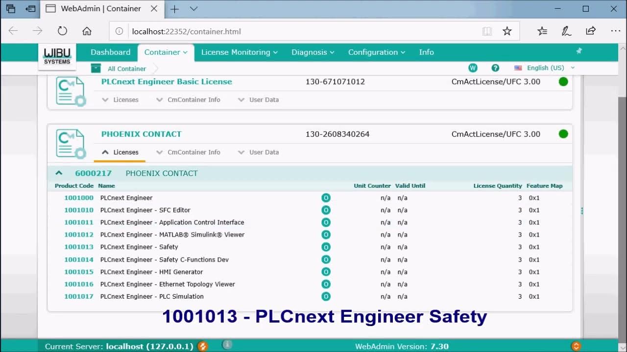 PLCnext Engineer Safety, seznam licencí, Licence overview - YouTube