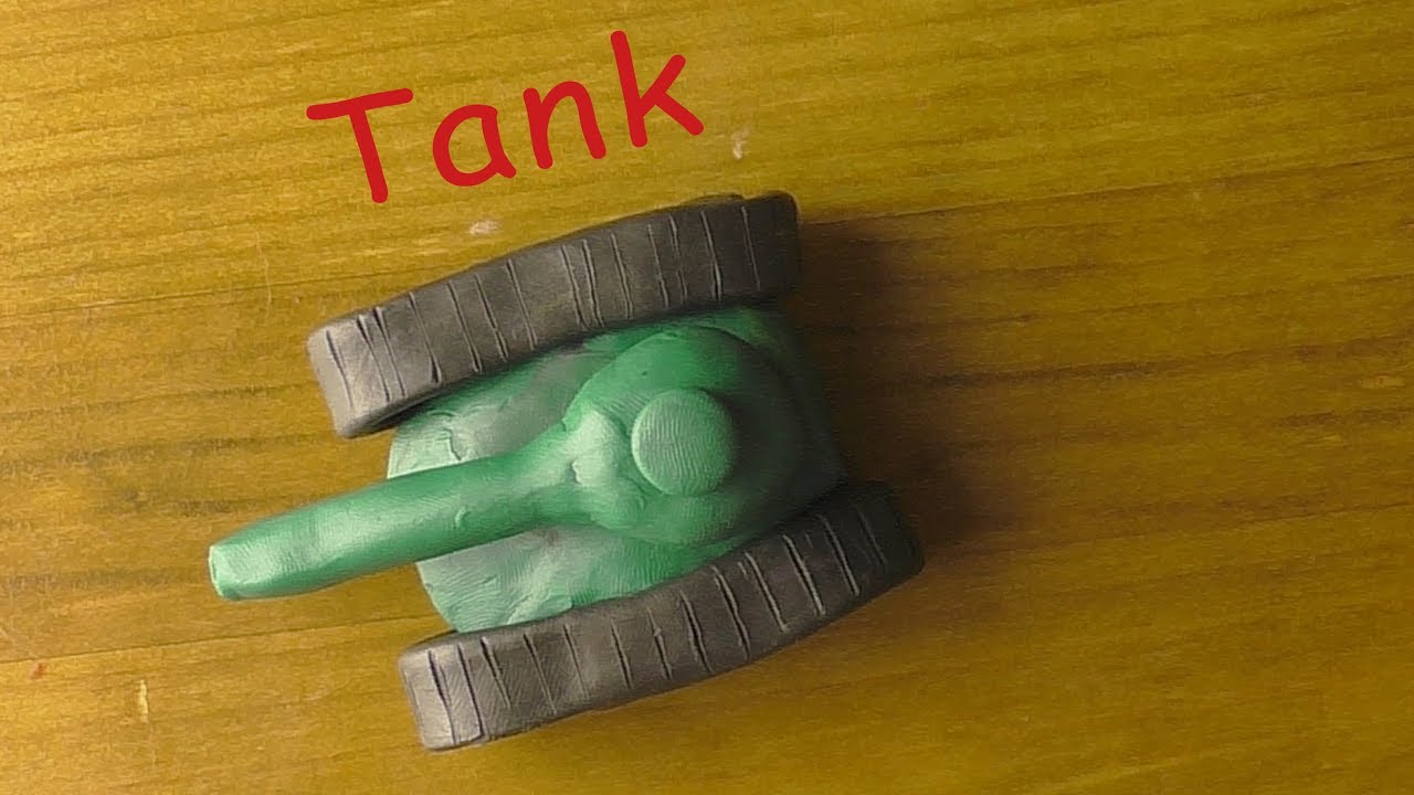 How To Make tank from clay #forkids #howto #fromclay - YouTube