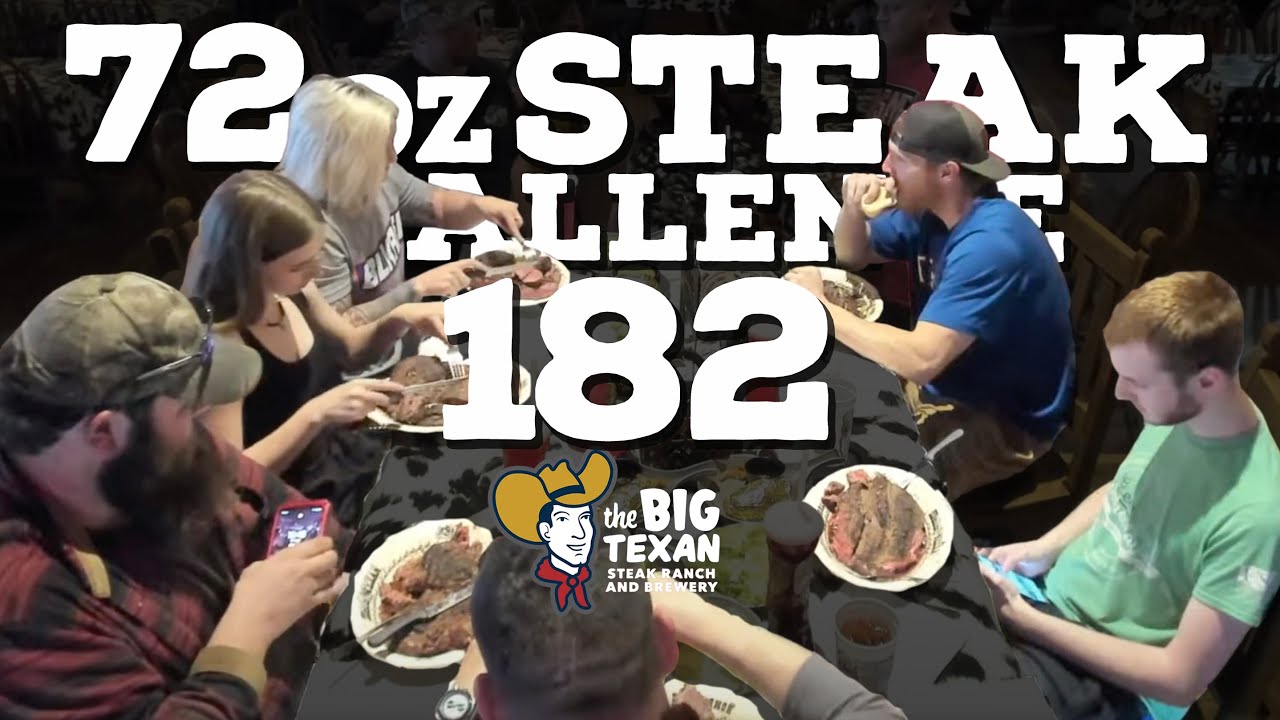 182 | 72oz Steak Challenge | Big Texan Live Stream - YouTube