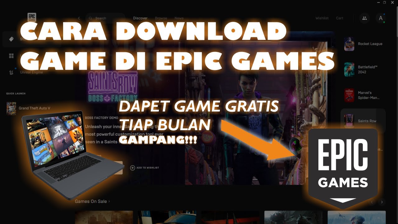 download game pc di epic games - YouTube