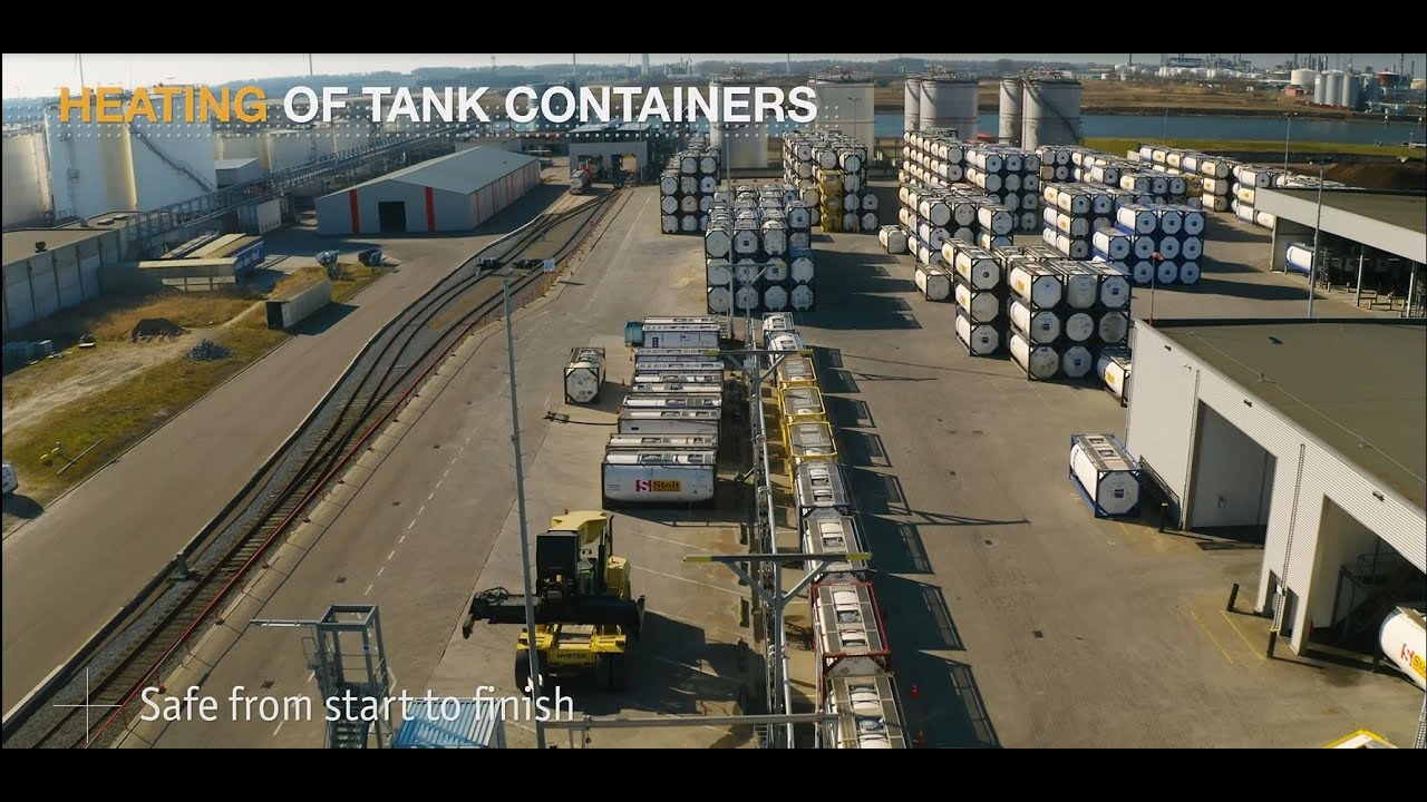 Heating tank container cargo - YouTube