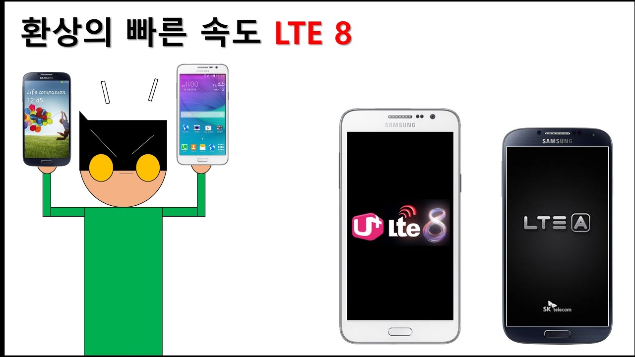 갤럭시 그랜드 맥스 U+ lte 8 와 갤럭시 s4 LTE A. 부팅속도 - YouTube