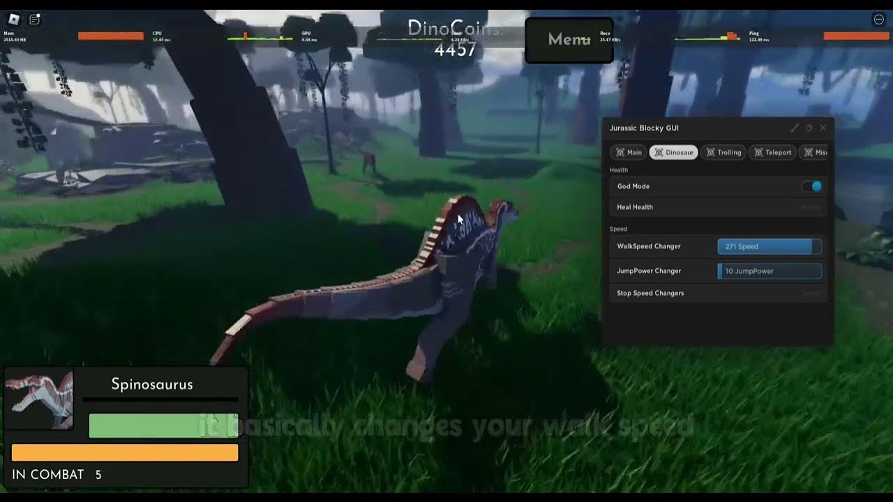 [ROBLOX] Jurassic Blocky Script | Kill All | Unlock All | God Mode - YouTube