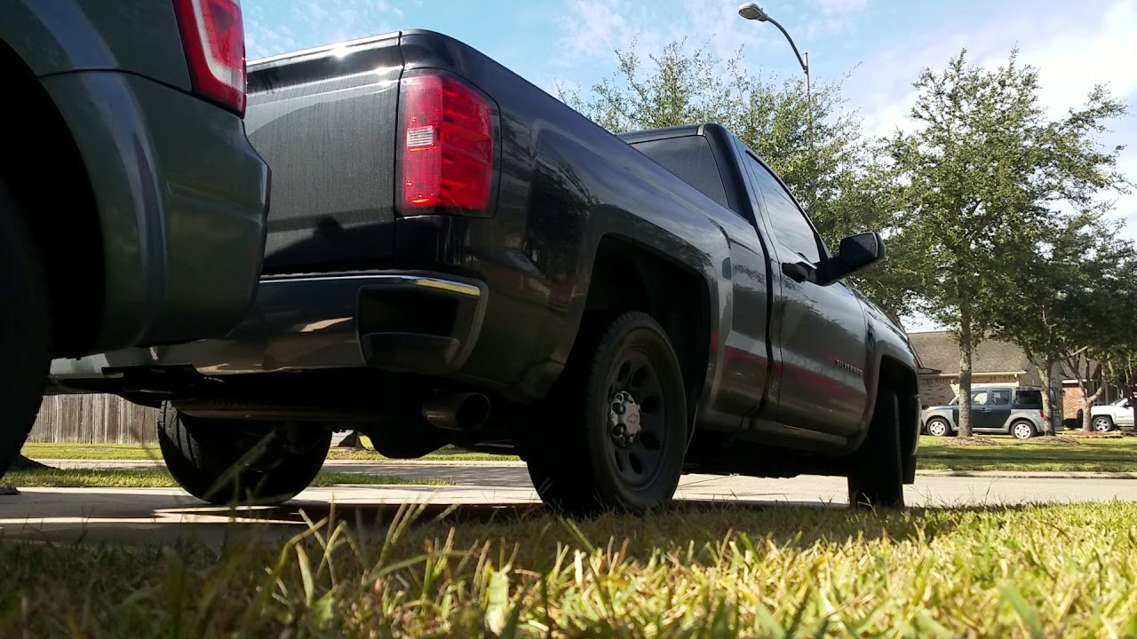 2018 Silverado exhaust - Borla XR1 muffler with resonator and 3rd cat ...