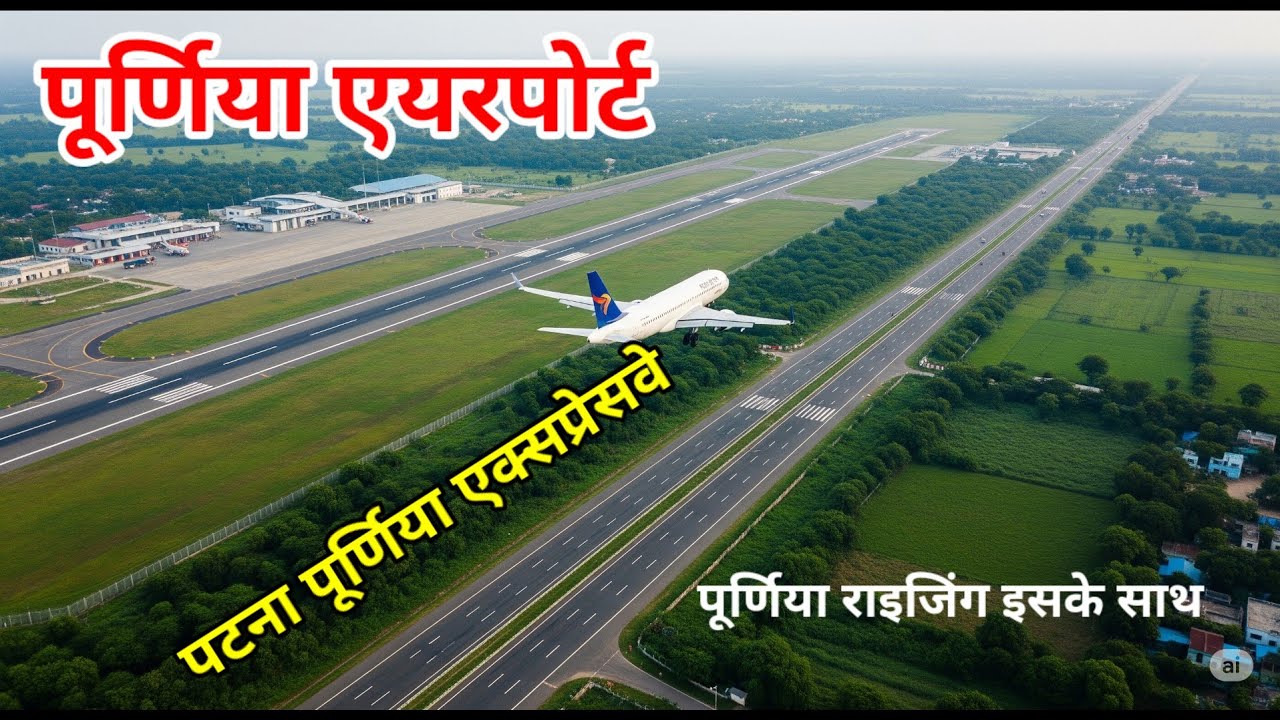 Purnea Airport & Patna purnea Expressway Making Purnea rising city, Map ...