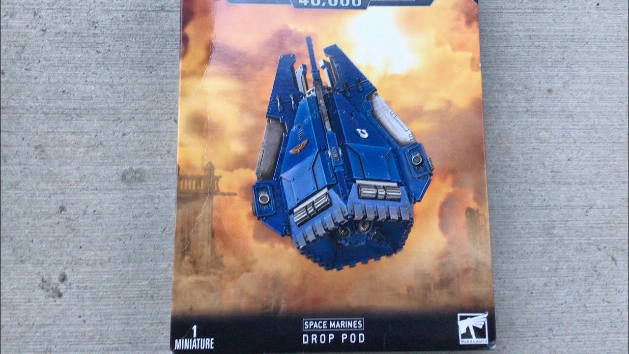Warhammer 40k Space Marines Drop Pod Unboxing - YouTube