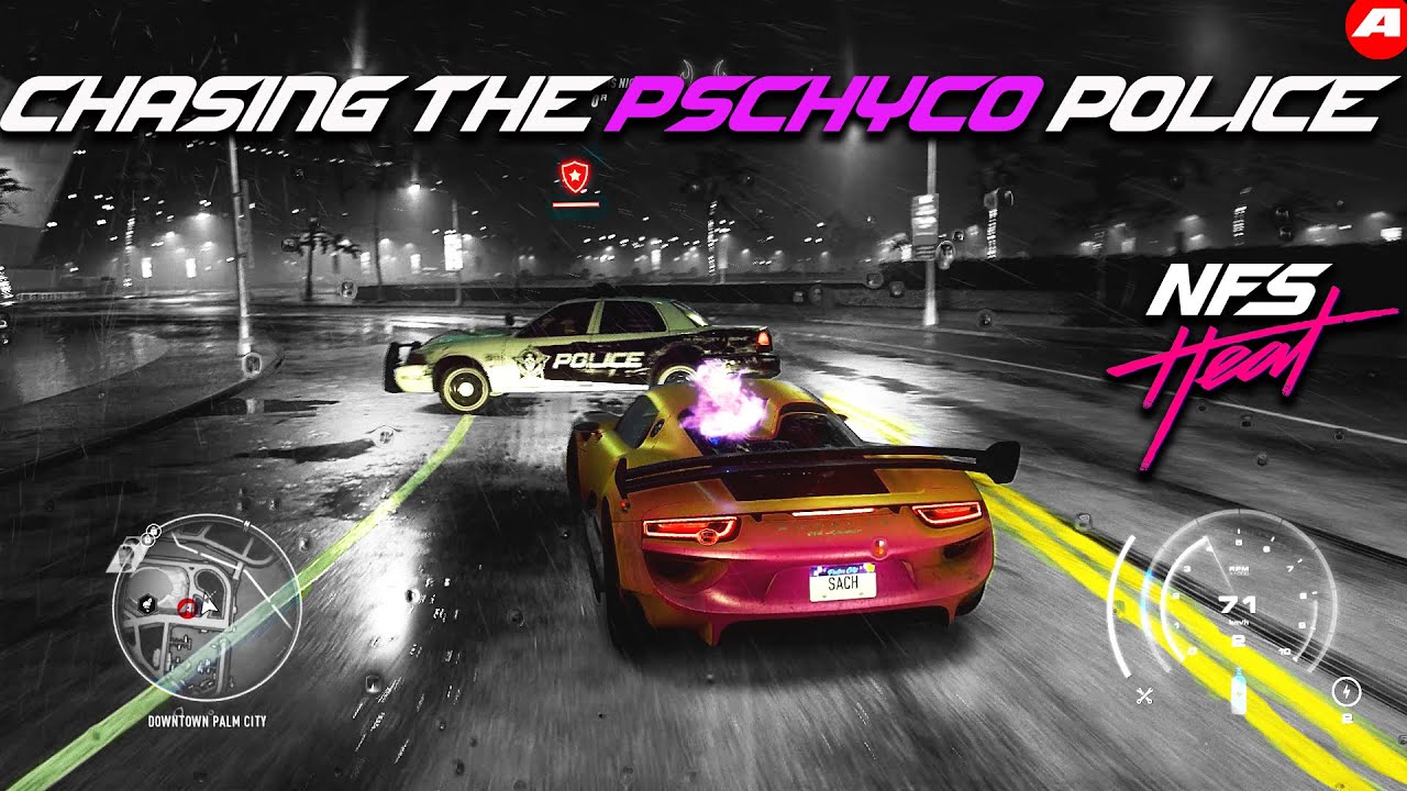 NFS Heat | Pschyco COP moments | NFS heat Chasing POLICE ...
