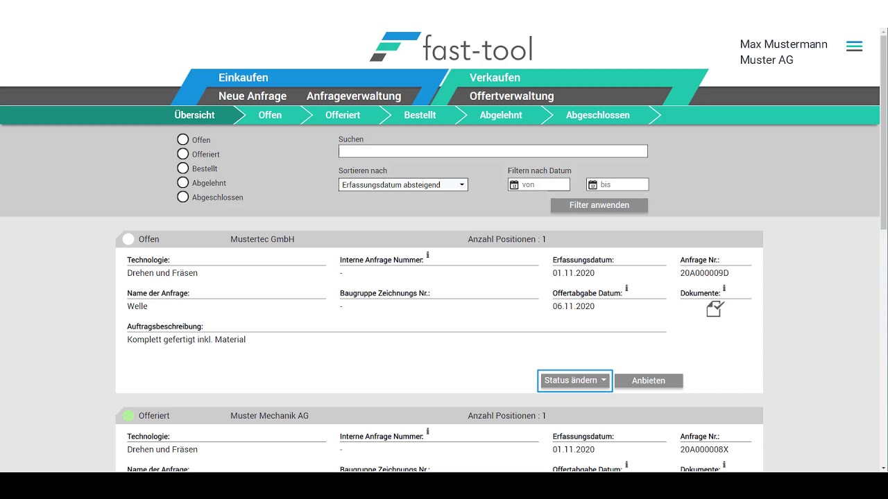 Fast-Tool Tutorial: Offertverwaltung - YouTube