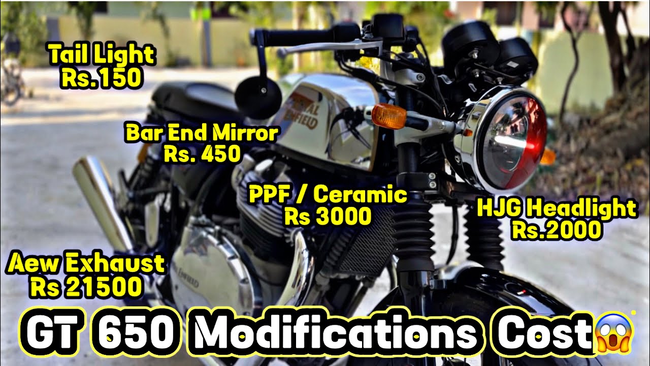 CONTINENTAL GT 650 Best Modifications Under Rs 25000😱 | Sexy ...