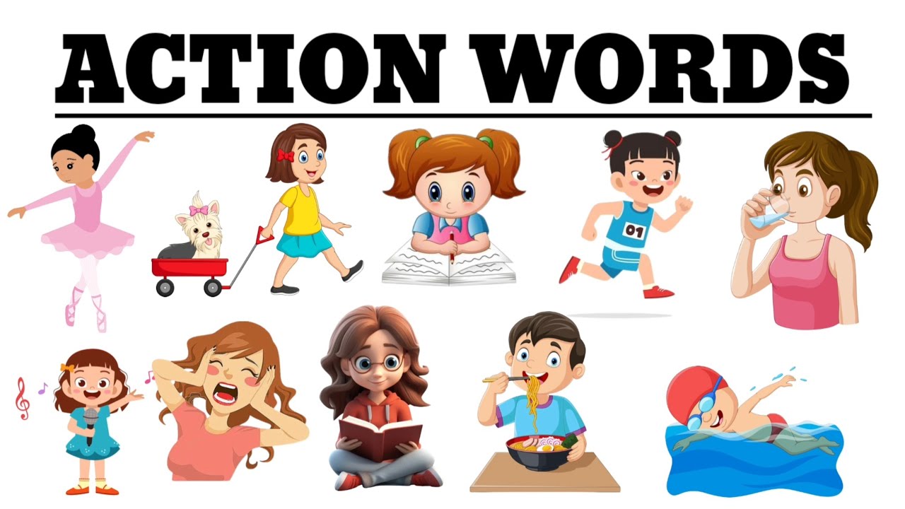 action words for kids | learn action verbs | English grammar for kids # ...