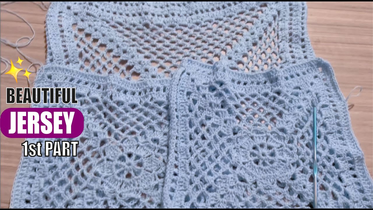 (1 p) Beautiful Jersey / HOW TO CROCHET - EASY AND FAST - BY LAURA ...