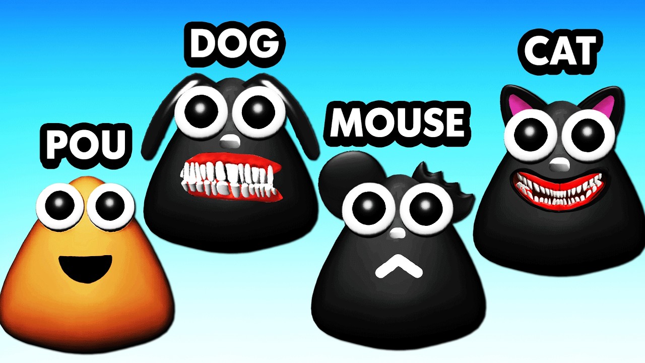 POU Becomes CARTOON MONSTERS - YouTube