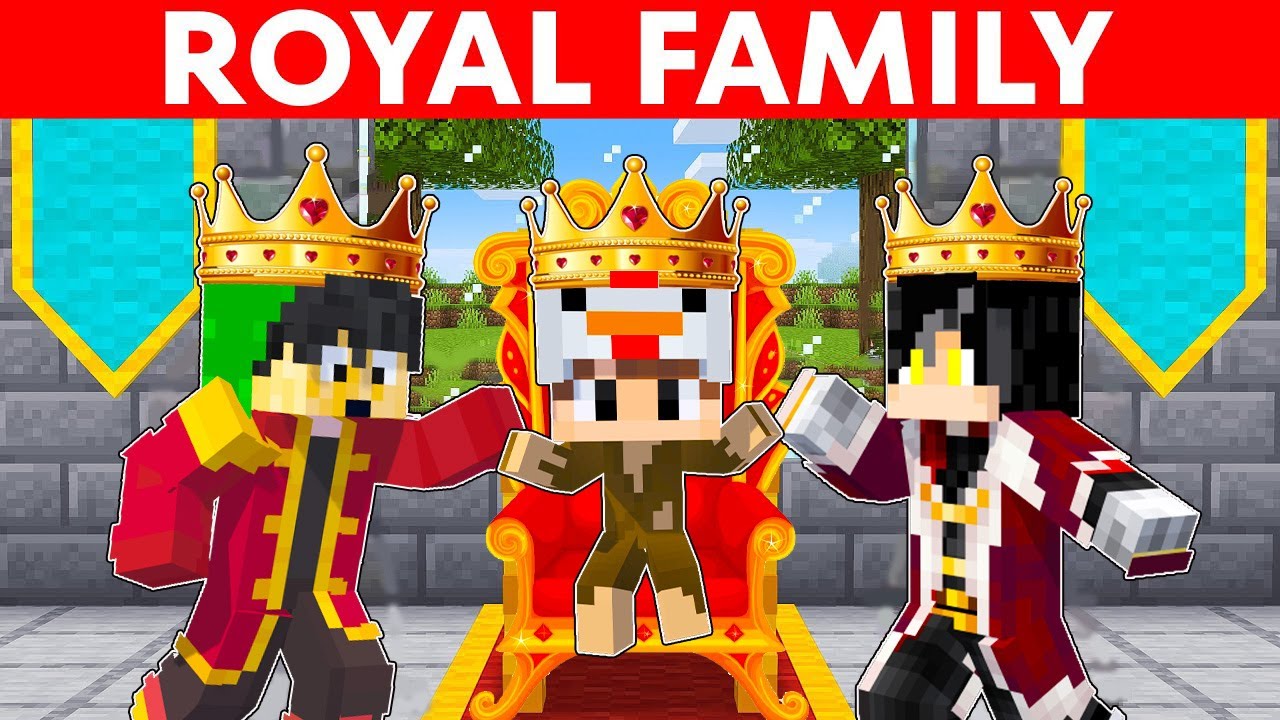 Adopted By A ROYAL FAMILY In Minecraft! - YouTube
