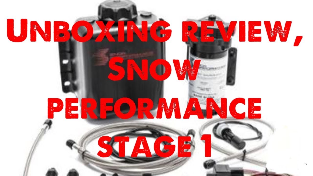 Unboxing review Snow Performance water injection Stage 1 - YouTube
