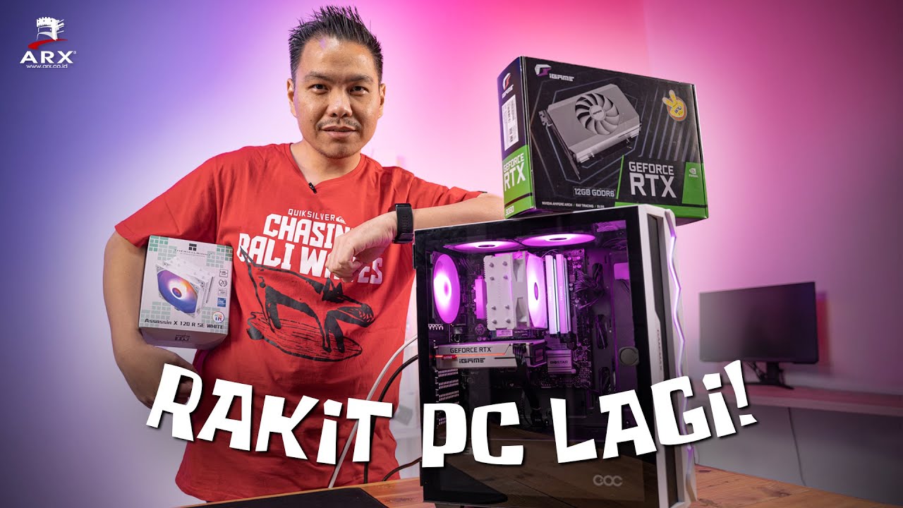 RAKIT PC PAKAI VGA RTX 3060! MUMPUNG MURAH | Ft. GameMax Diamond White ...