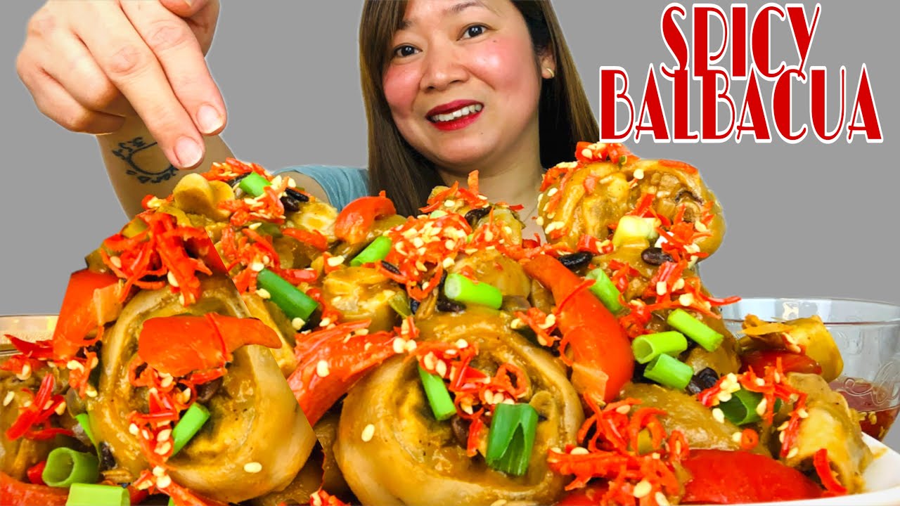 SPICY BALBACUA MUKBANG||CEBUANO DISH||PORK FEET||REAL MUKBANG||MUKBANG ...