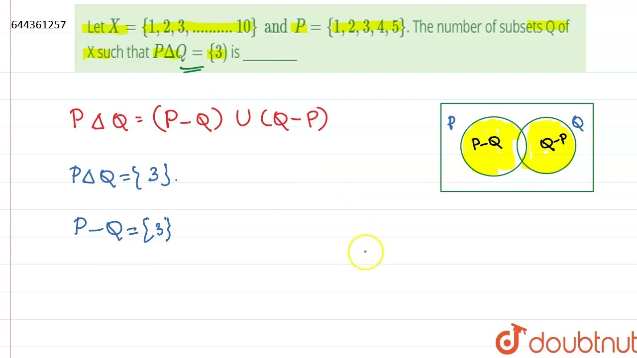 LetX 1 2 3 10 And P 1 2 3 4 5 The Number Of LetX 1 2 3 10 And P 1 2 3 4 5 The Number Of