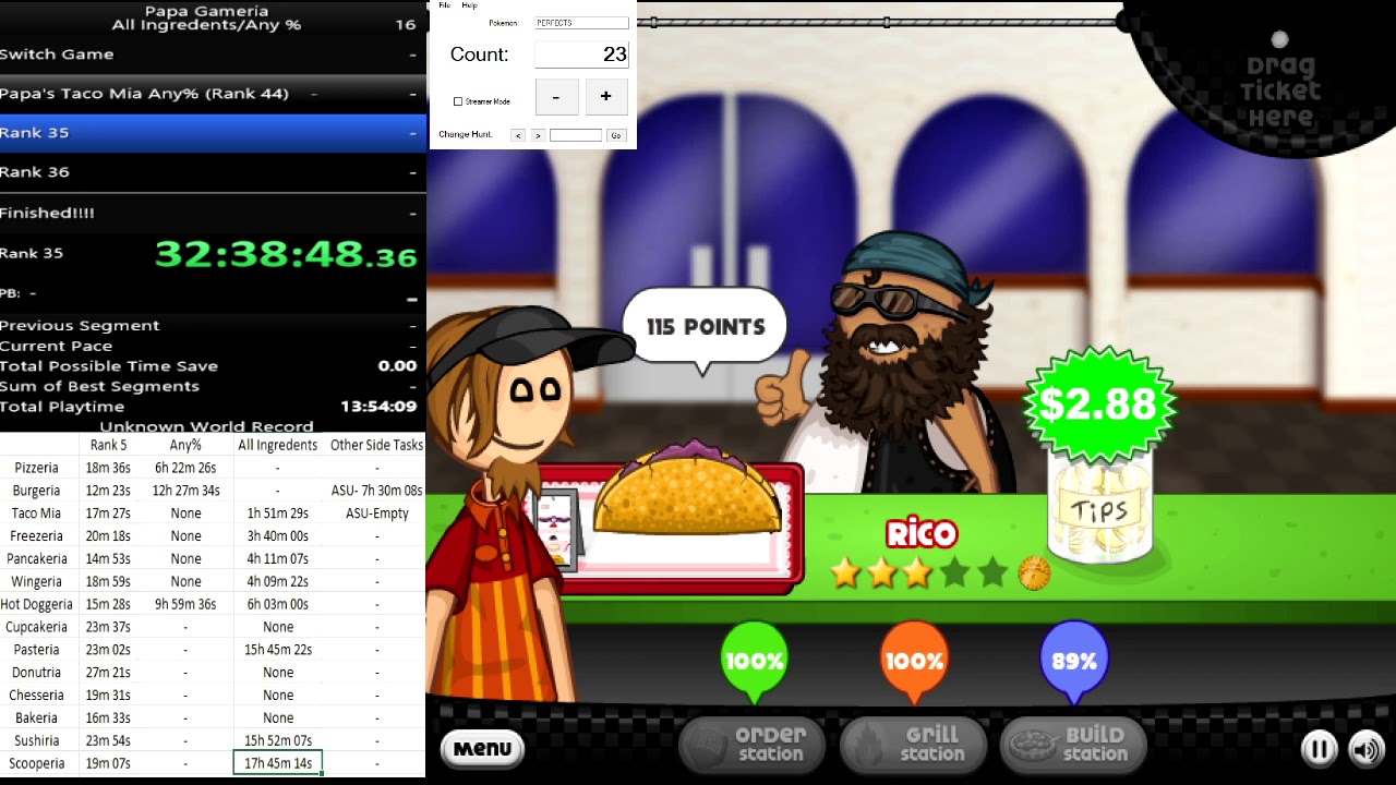 Papa's Gameria All Ingredients/Any% - Taco Mia Final and Freezeria ...