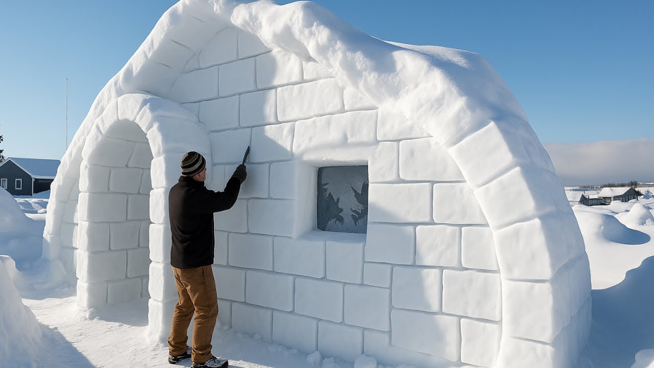 Build a bunker to stay in the freezing snow and ice. | @TravelersTale ...