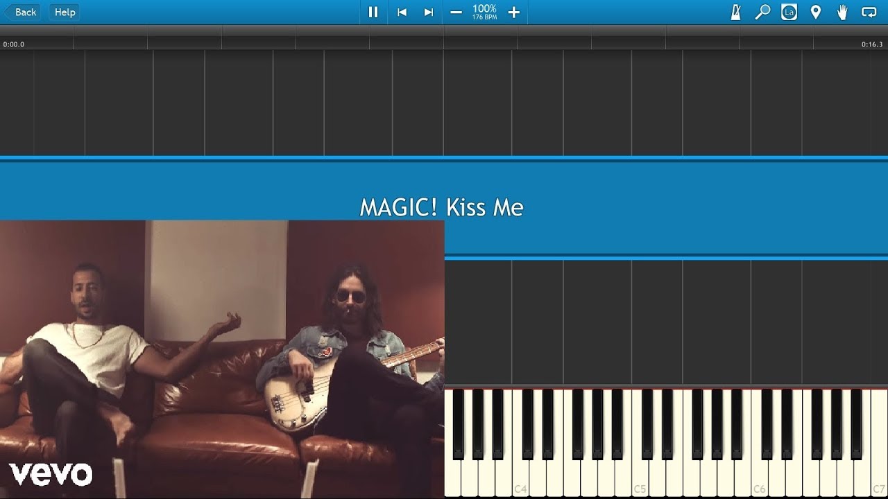 MAGIC! Kiss Me piano - YouTube