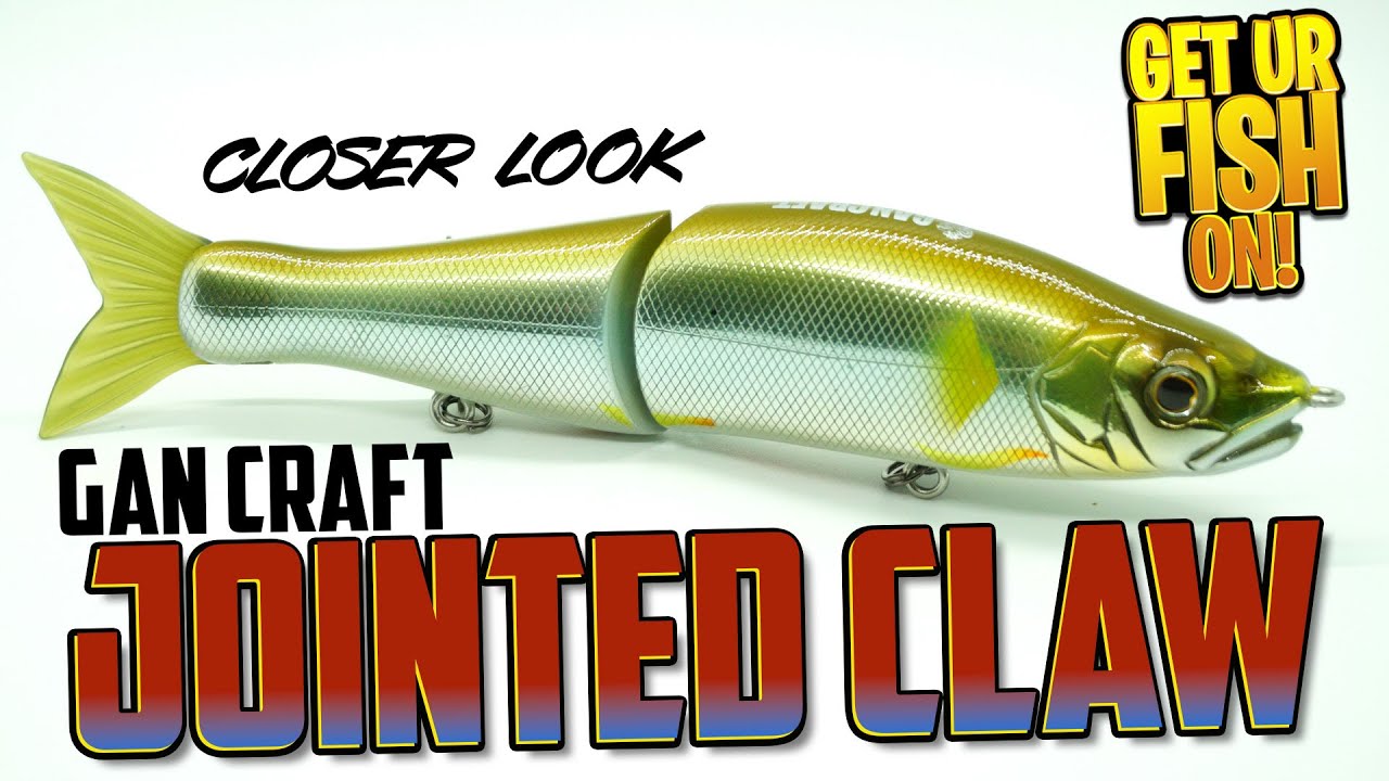Gan Craft Jointed Claw Bass Fishing Glide Bait - YouTube