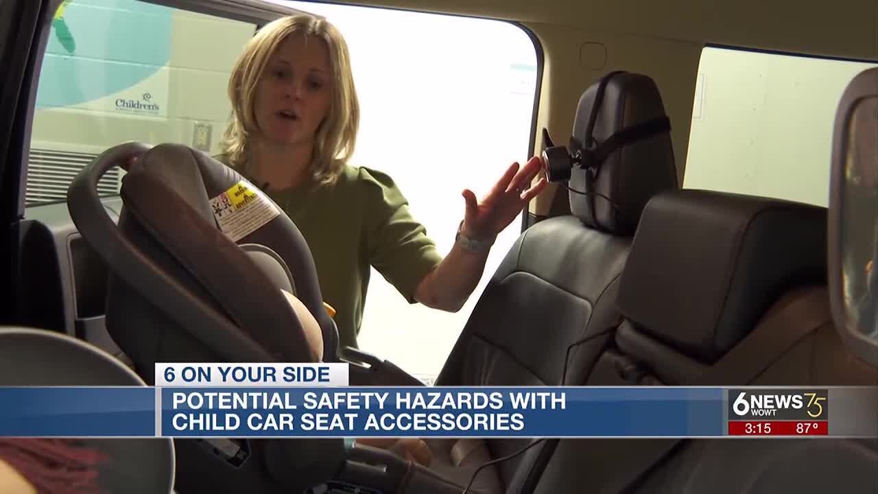 Child car seat accessories pose safety hazards - YouTube
