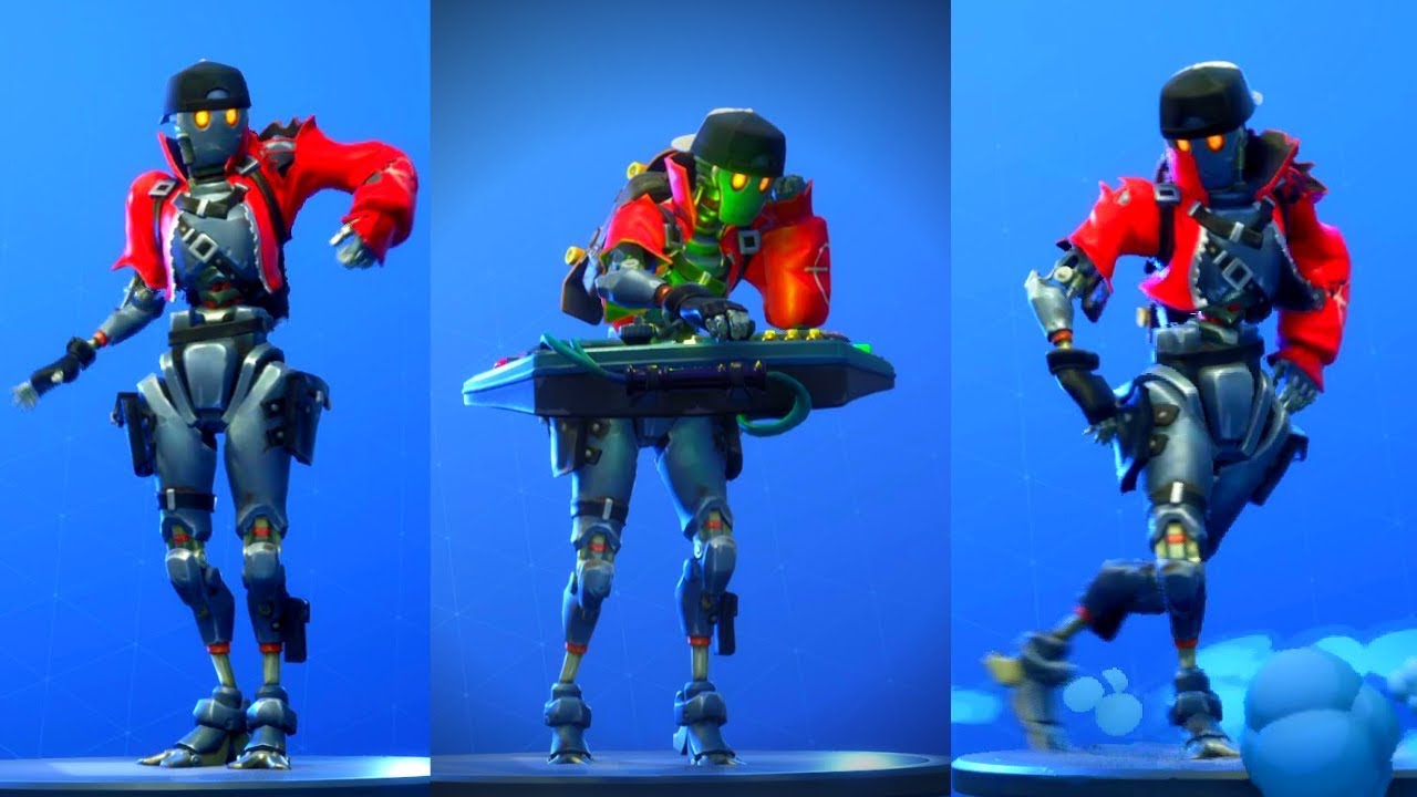 NEW [REVOLT SKIN] SHOWCASE WITH ALL FORTNITE DANCES & NEW EMOTES ! 🤖🤖🤖 ...