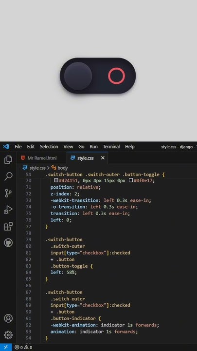 Nice Toggle Using Html And Css Coding Learncoding Html Css Shorts Shortvideo Youtube