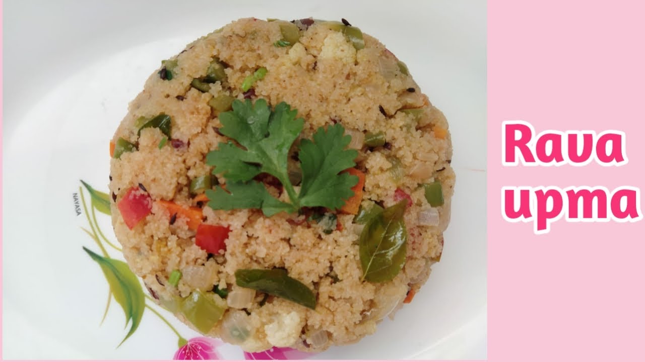 Upma Recipe | Rava Upma | Healthy (Semolina) Sooji Upma Recipe | how to ...
