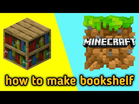 How to make bookshelf in minecraft || minecraft pe - YouTube