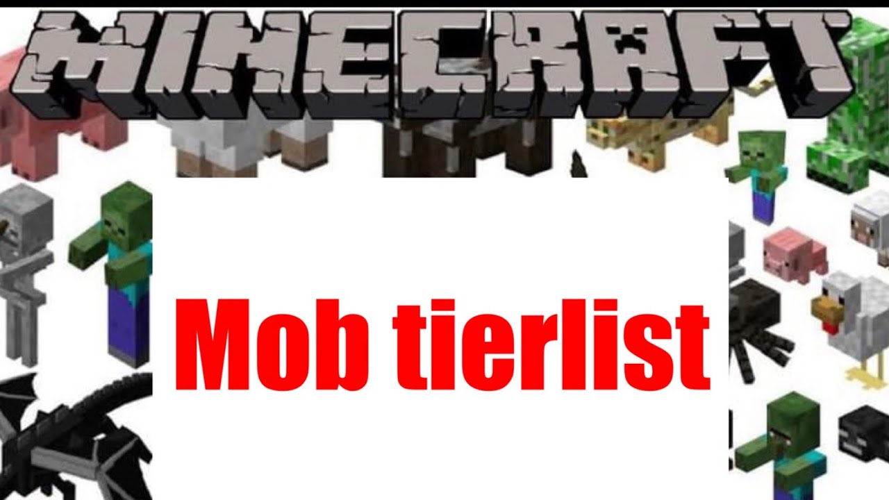 I RANKED EVERY MINECRAFT MOB (Minecraft mob tier list) #tierlist - YouTube