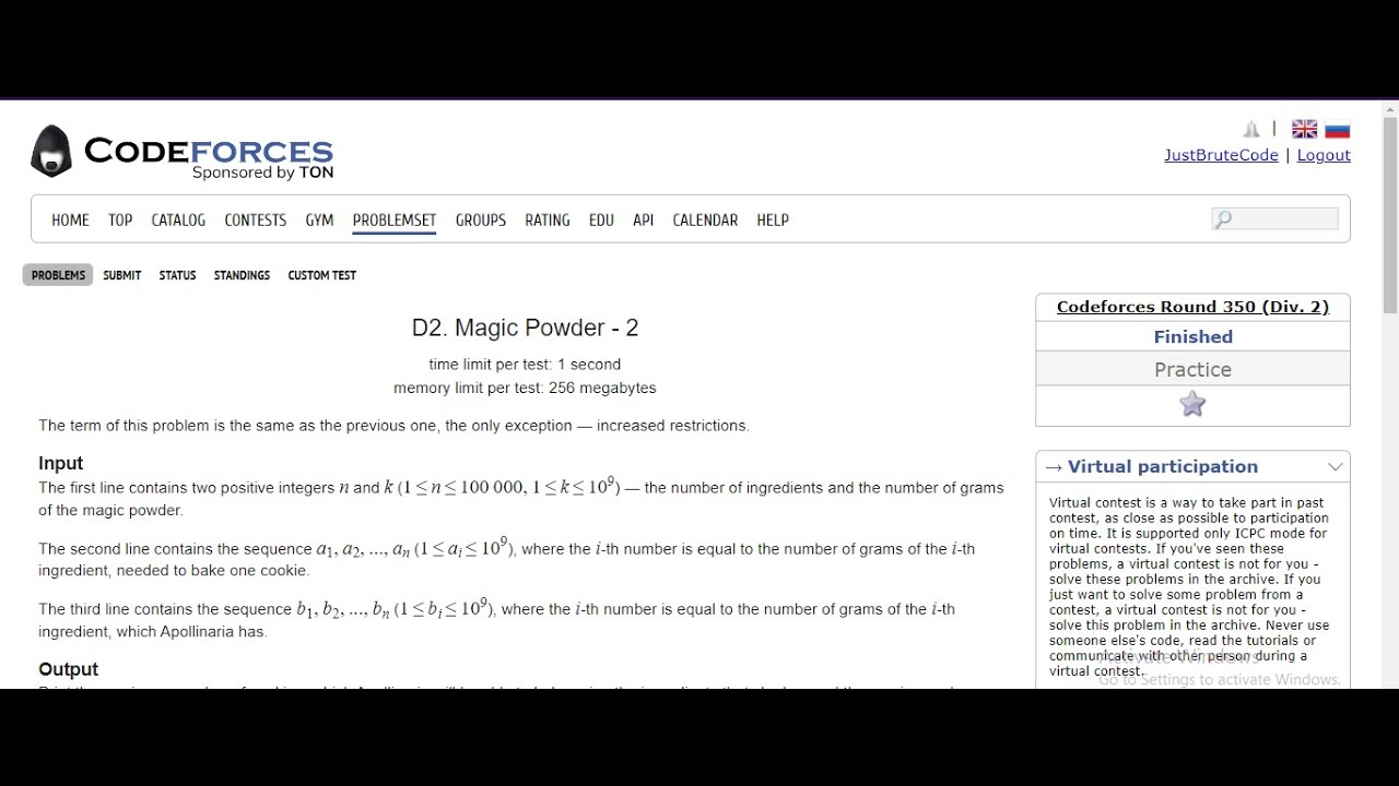 670D2 - Magic Powder - 2 | LeetCode | Codeforces | Cp | Binary search ... 670D2 - Magic Powder - 2 | LeetCode | Codeforces | Cp | Binary search ...