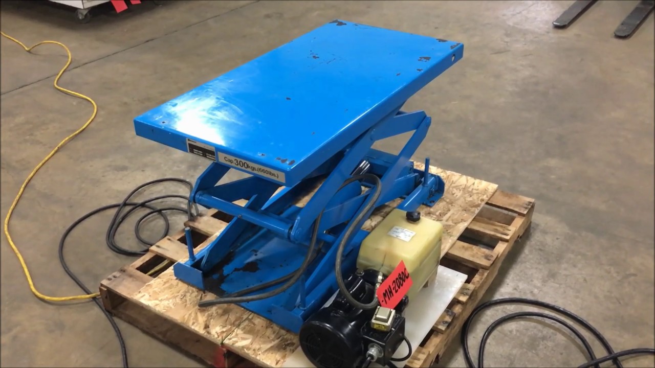 Bishamon X30S Hydraulic Lift Table MH2080C - YouTube