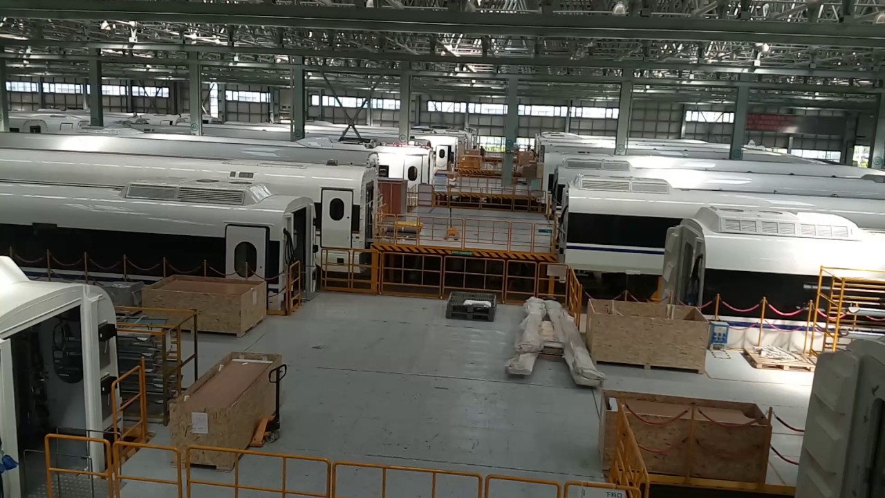 中國高鐵生產基地 China High Speed Trains factory 03 - YouTube
