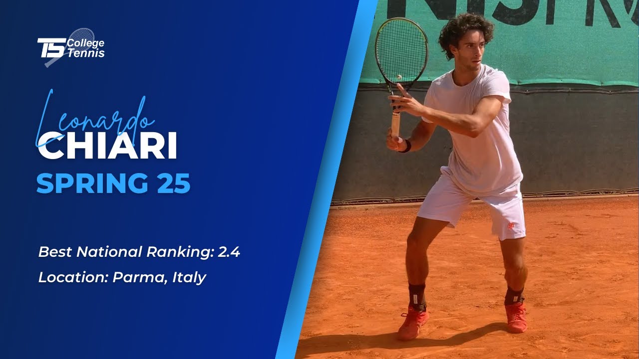 Leonardo Chiari College Tennis Recruiting Video Spring 25 - YouTube