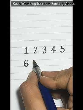 How to write Numbers 1 to 10|Neat and tidy handwriting|How to improve ...