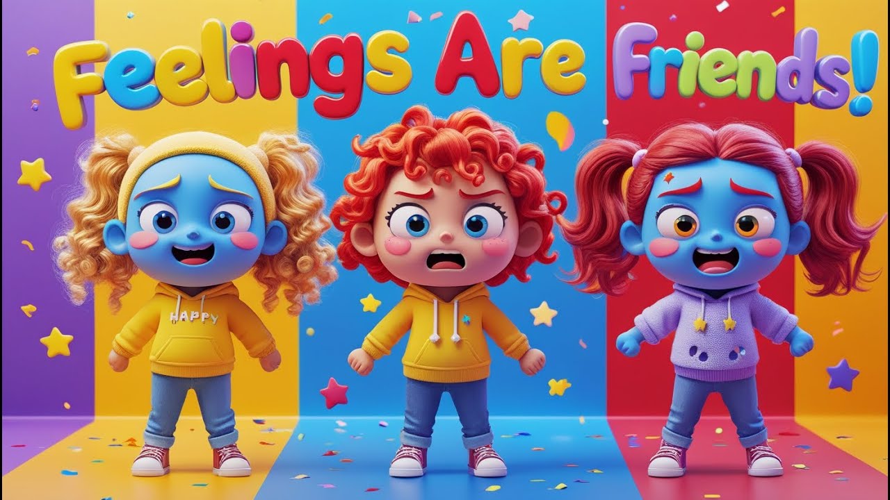 Feelings Are Friends! | Learn Emotions with Happy, Sad, Angry & Excited ...