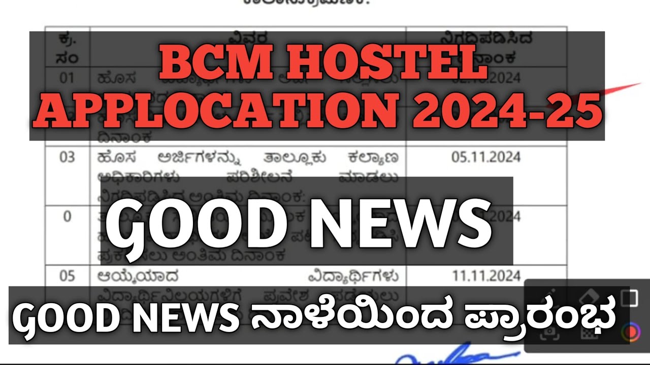 BCM HOSTEL APPLICATION 2024-25|SHP HOSTEL APPLICATION 2024-25|POST ...
