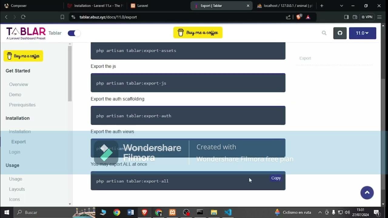 Composer + Laravel + Login + Dashboard +Registro + Tablar + Crud - YouTube