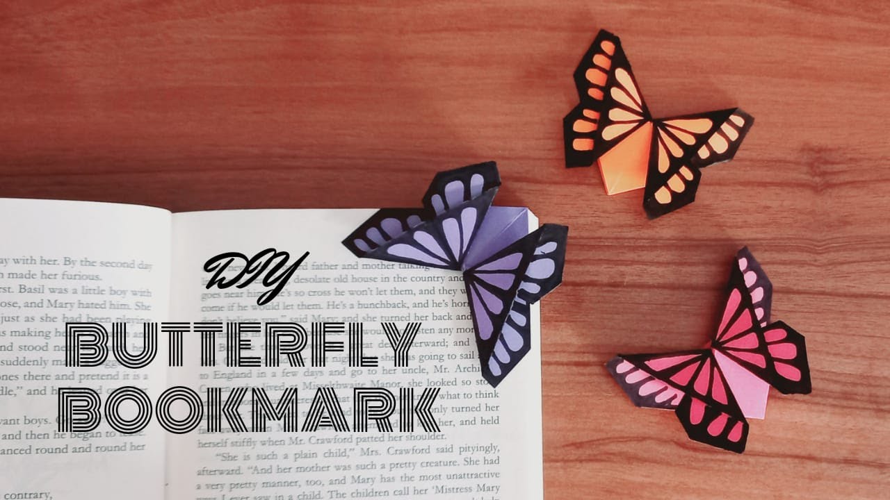 DIY Butterfly Bookmark | Origami | Art Creative |#artcreative - YouTube