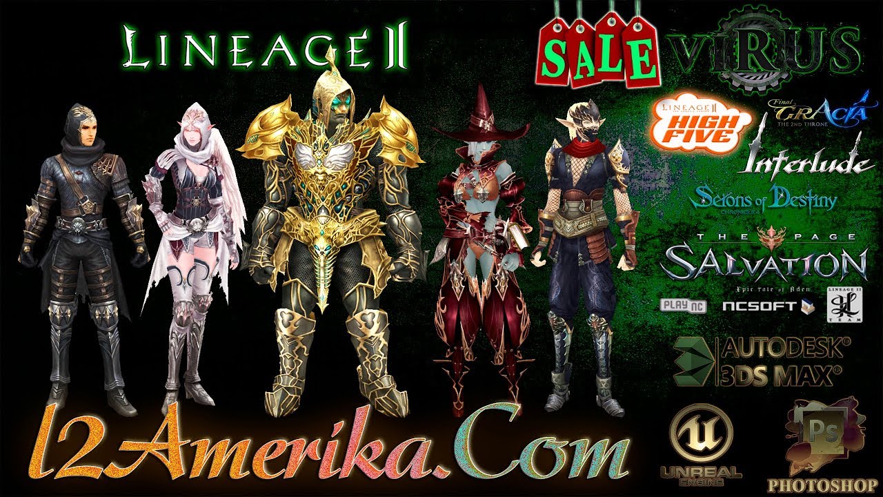 Costumes and Accessories. LINEAGE II. For the www.L2Amerika.Com server ...